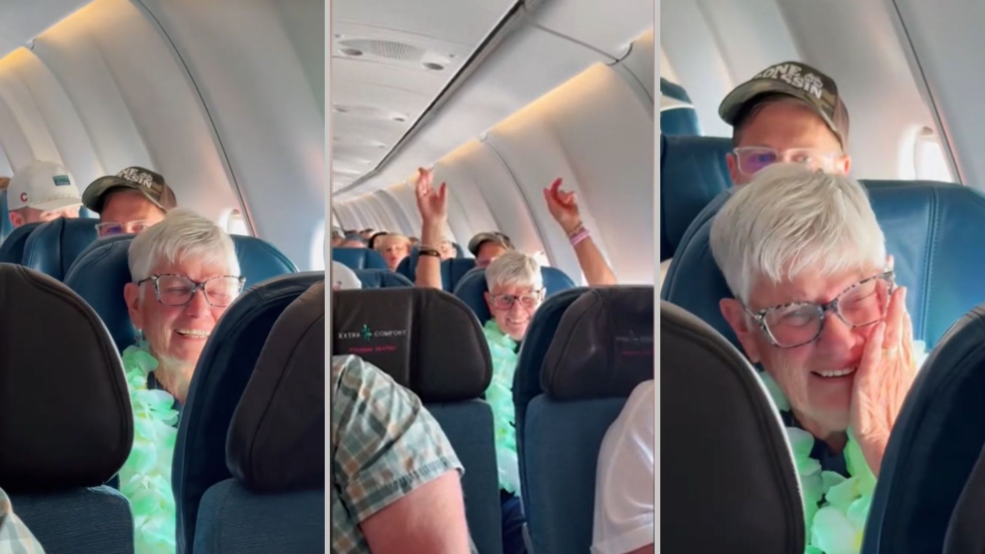 Passengers Cry As Grandma Gets Emotional Surprise Mid-Flight To Hawaii ...