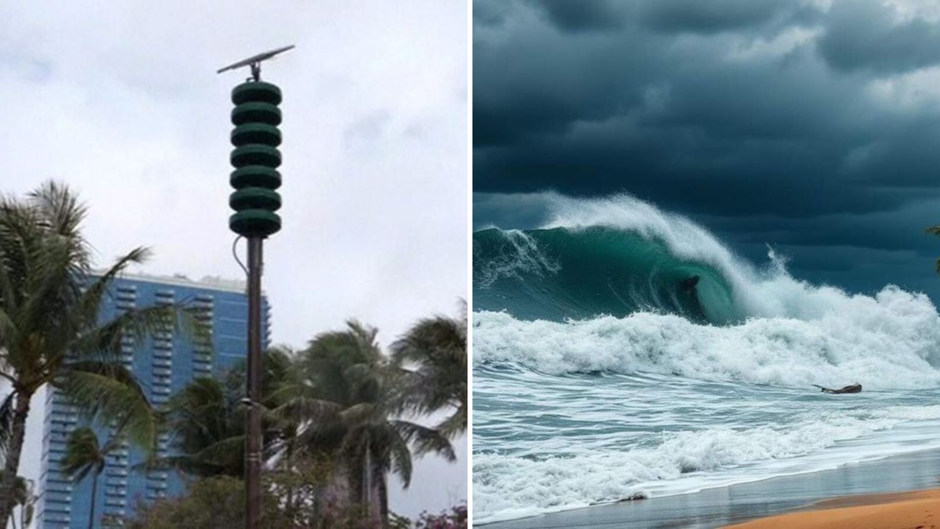 Tourist Captures Final Siren Moments Before Hawaii Tsunami Strikes