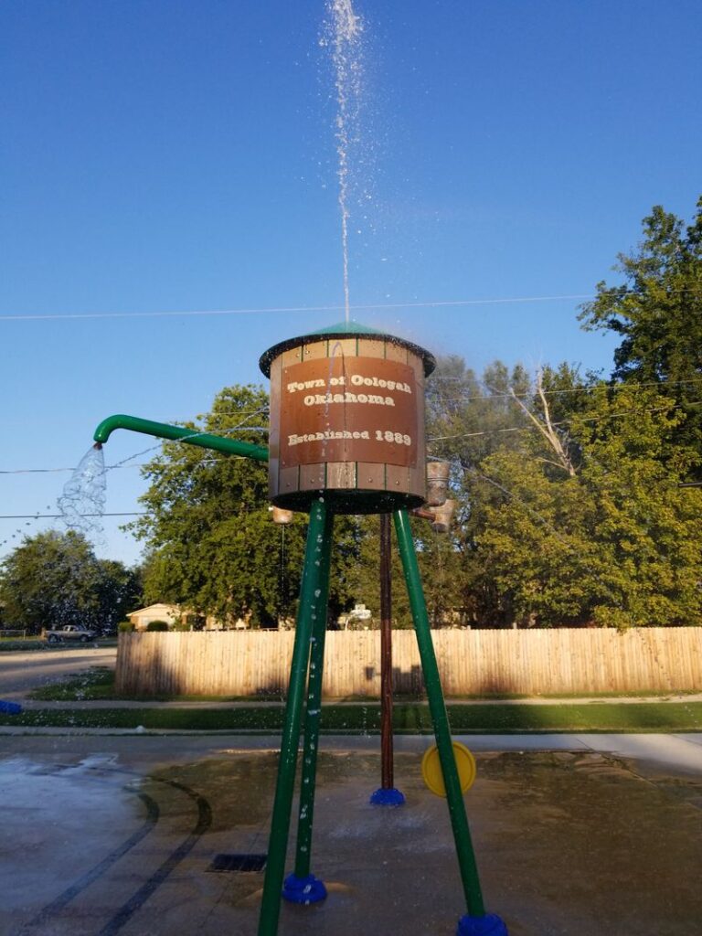 Oklahoma Hillside Water Park Frozen In Time