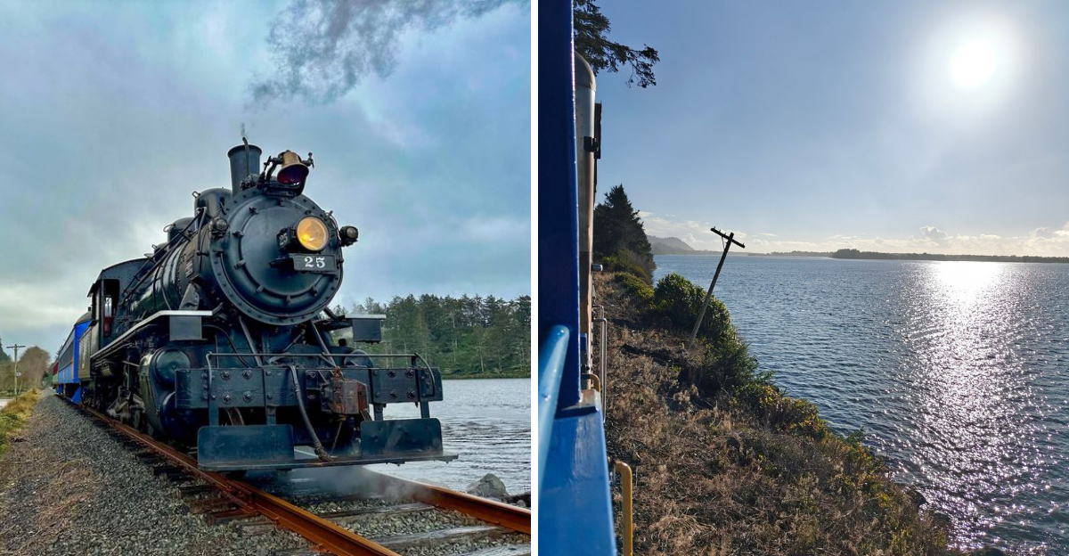 An Oregon Coast Train Ride With Ocean Vistas You Won't Catch From the ...