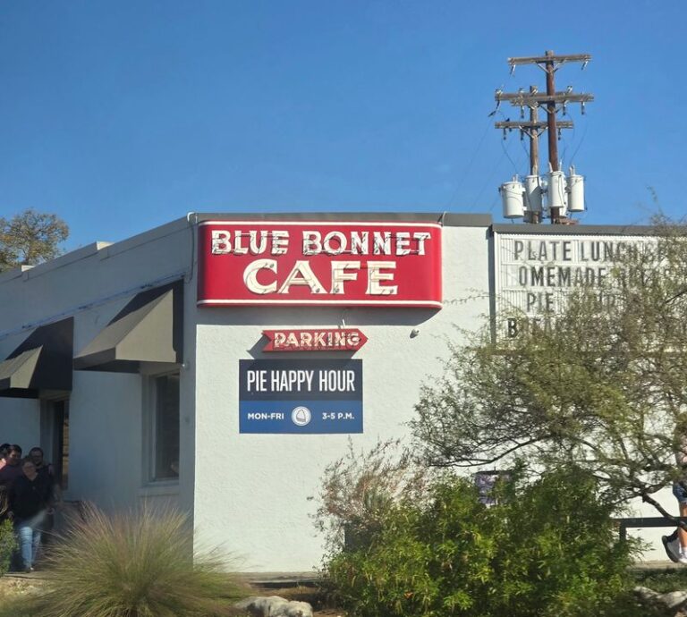 Roadside Dining at the Blue Bonnet Cafe in Marble Falls, Texas