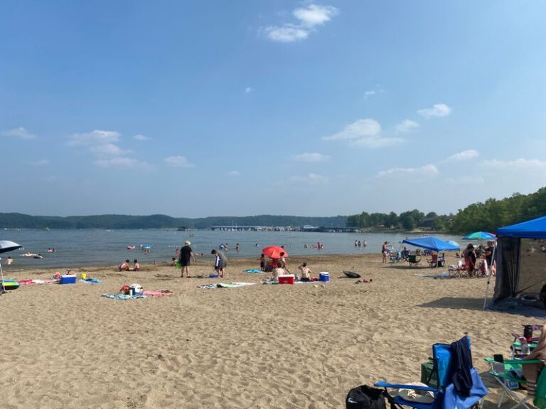 This Nearly Empty Indiana Lake Beach Feels Like Your Own Private Paradise