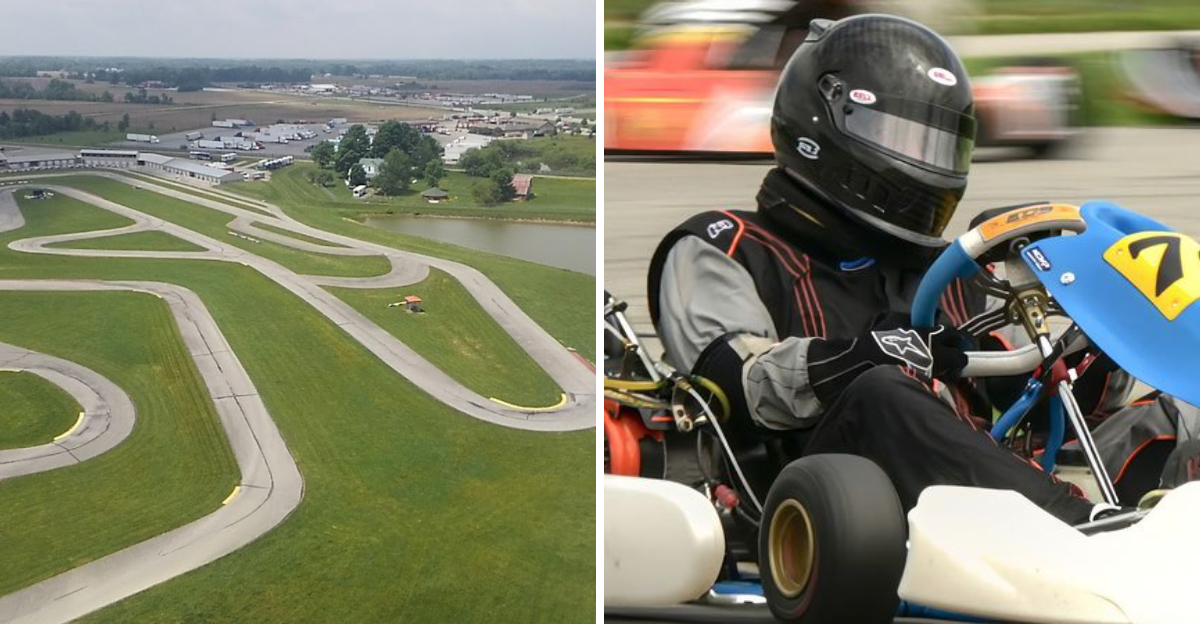 This Massive 1-Mile Outdoor Race Track In Indiana Features A Blistering ...