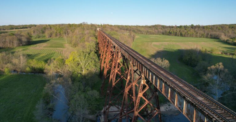 This Massive Indiana Railroad Bridge Was Built As The Longest Train ...
