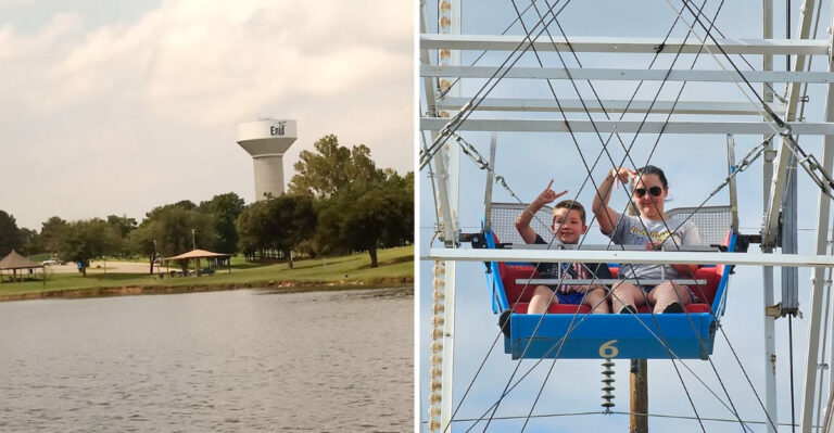 This Oklahoma Park Has a Ferris Wheel, Mini Train, and Paddle Boats ...