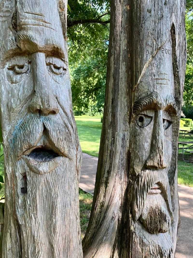 This Eerie Alabama Forest Path Brings You Face-To-Face With Dozens Of ...