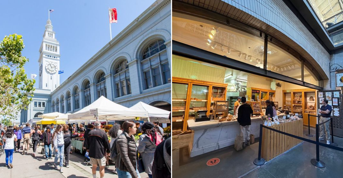 This California Ferry Building Marketplace Turns Bay Views, Food Stalls ...